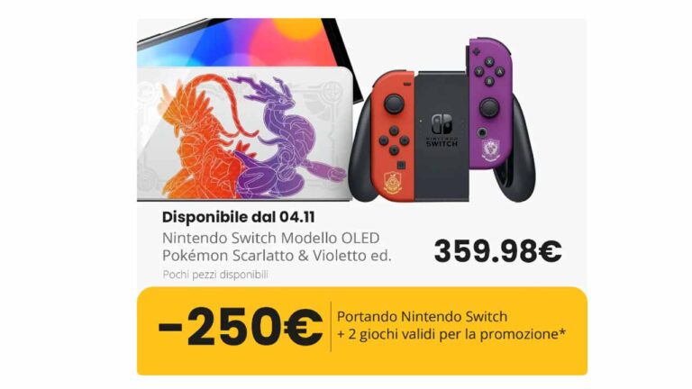 Nintendo Switch OLED: 250€ euro di sconto sull'edizione Pokémon da ...